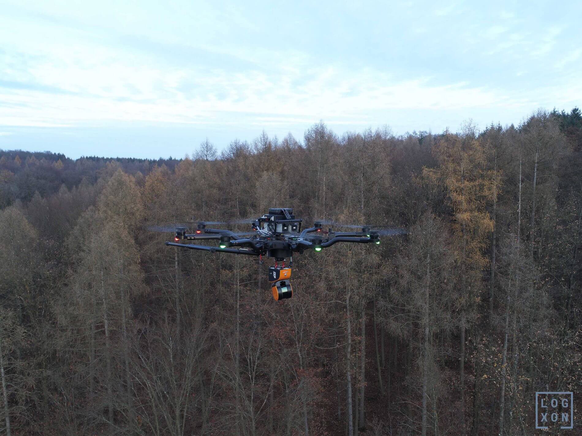 Erster Testflug: GeoSLAM ZEB-HORIZON 3D mobile Scanner an Drohne