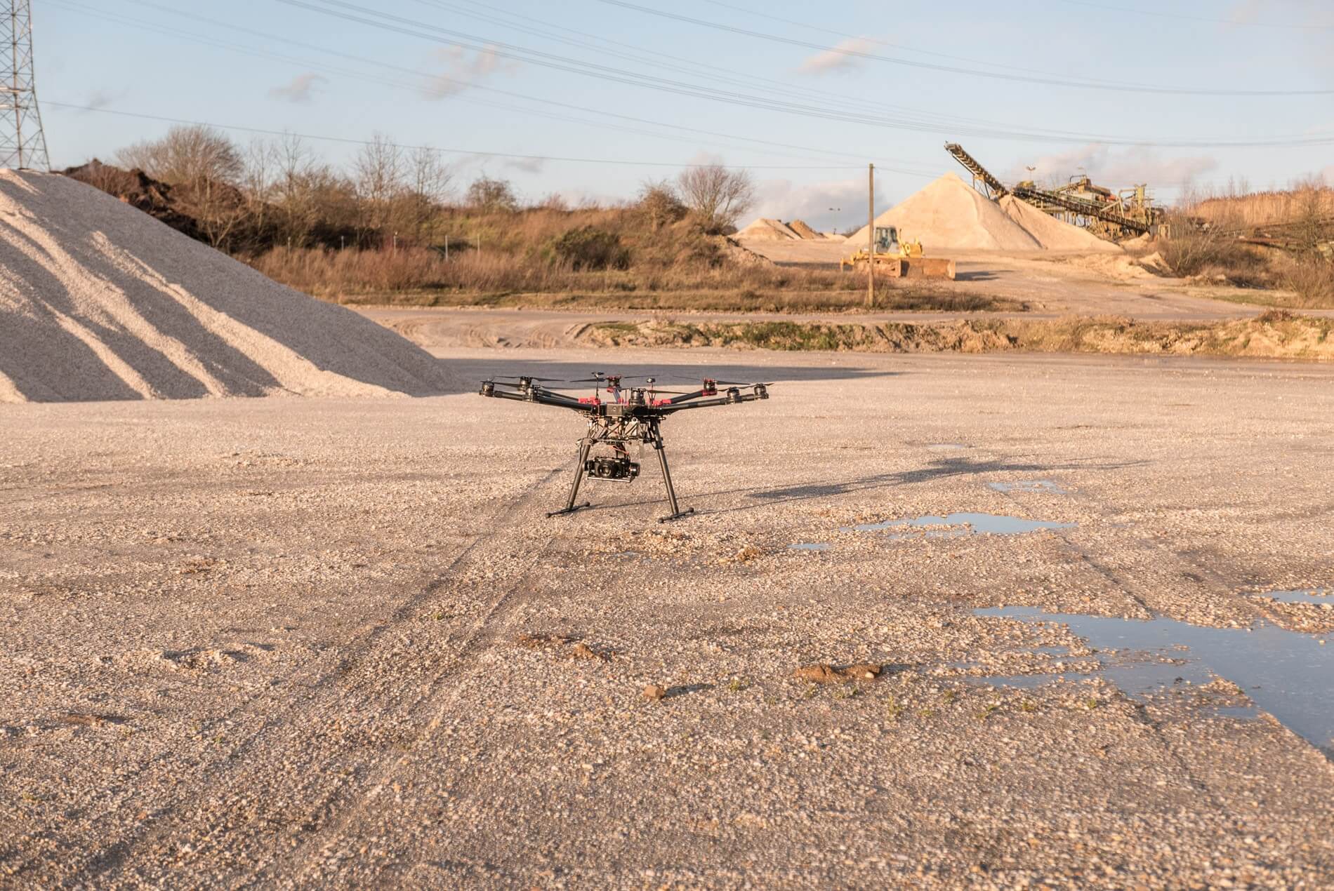 UAV models for 3D surveying, data evaluation, 360° VR shots